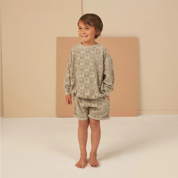 Rylee + Cru | Bottoms | Rylee Cru Relaxed Short Palm Check | Poshmark